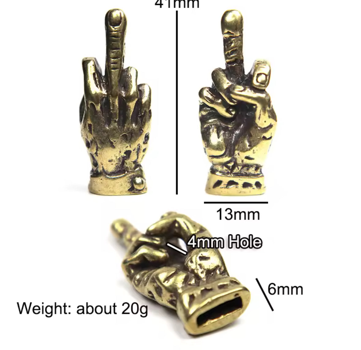 Middle finger Paracord Bead – Paracording UK